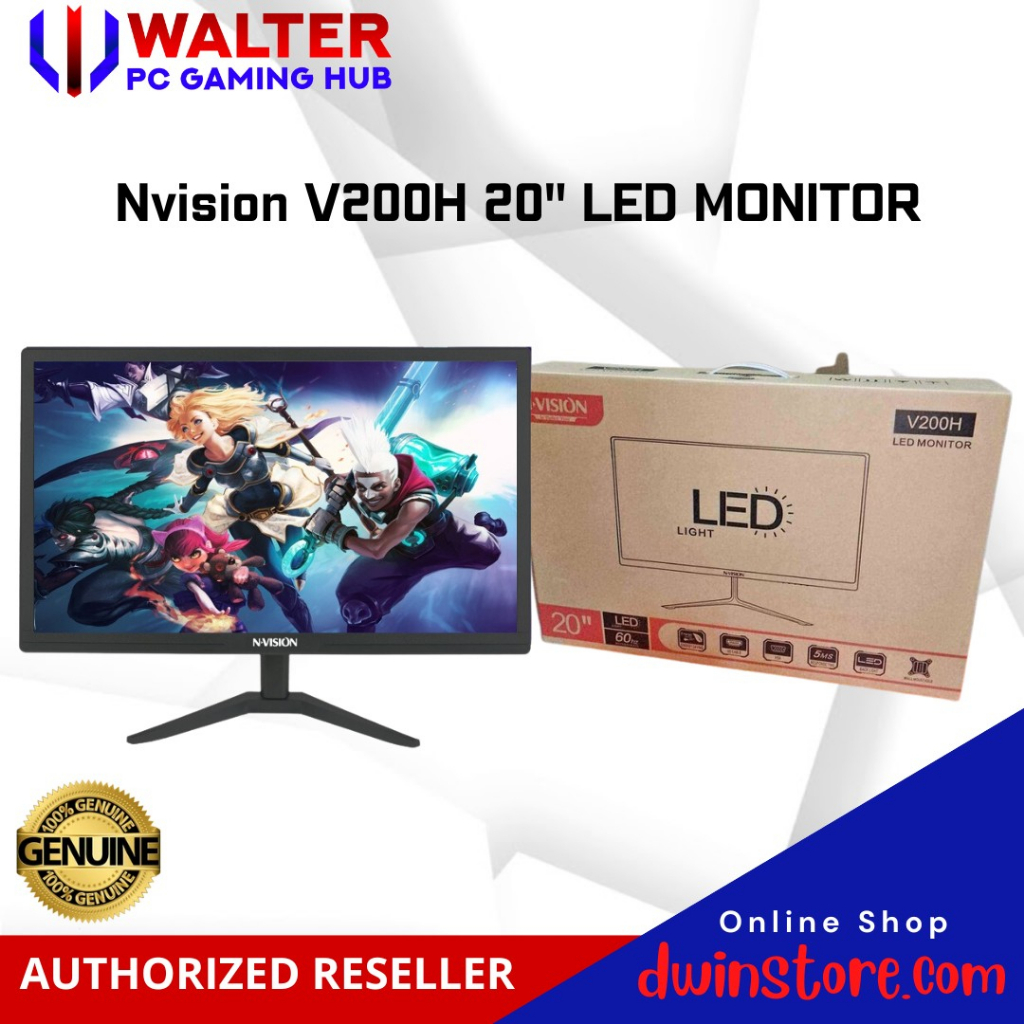 Nvision V200H 20" LED MONITOR | Shopee Philippines