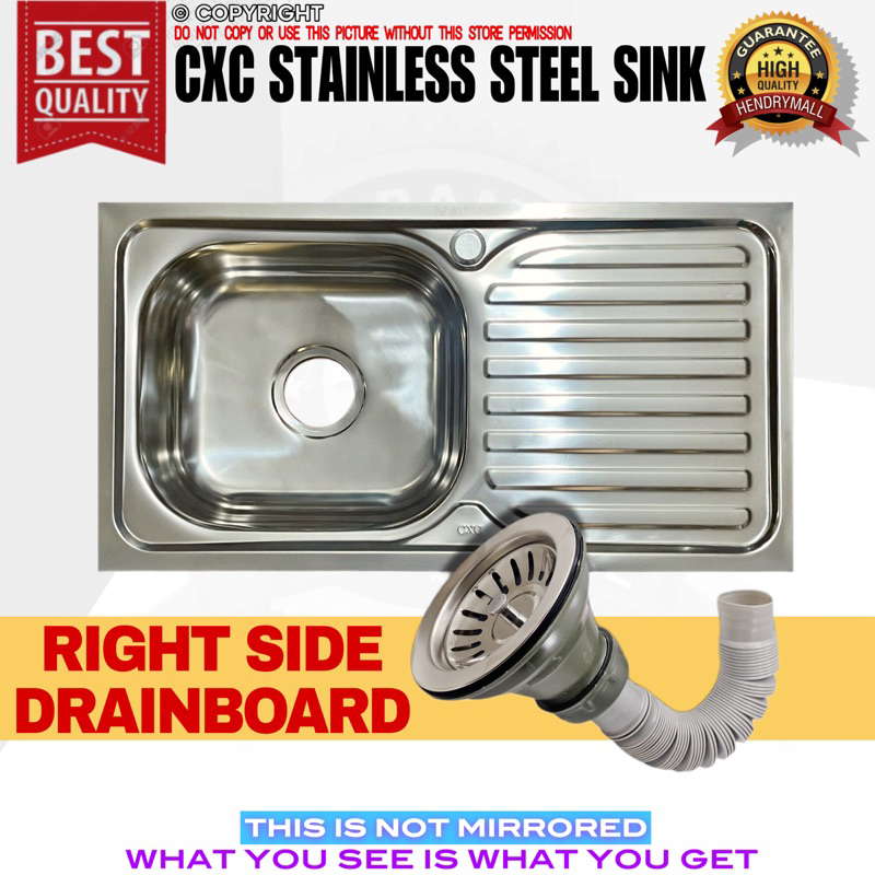 SUS 304 STAINLESS STEEL KITCHEN SINK / WITH FILTER (LABABO / FAUCET ...