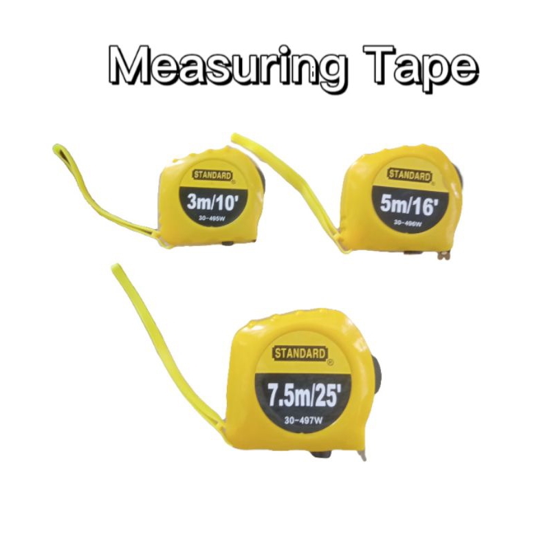 STANDARD Steel Tape Measure 3m, 5m, 7. 5m | Metro | | Shopee Philippines