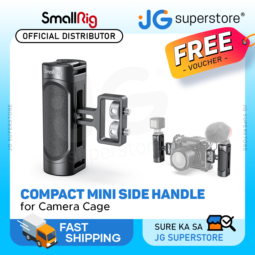 SmallRig Compact Mini Side Handle Handgrip with Dual 1/4"-20 Thumbscrew ...