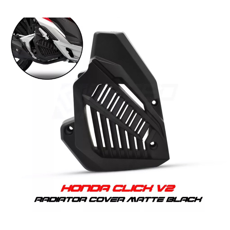 HONDA RADIATOR COVER CLICK 125i/150i GAME CHANGER RADIATOR COVER CARBON ...