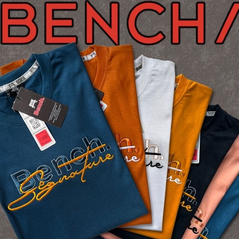 BENCH Men's Tshirt Branded Overrun ( Embroid Print ) | Shopee Philippines