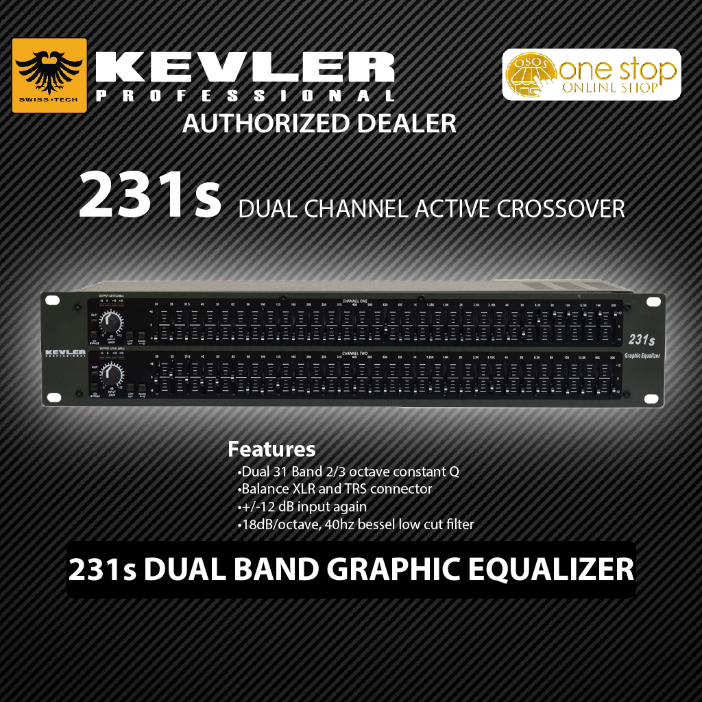 Kevler 231s Dual 31 Band Graphic Equalizer •OSOS• | Shopee Philippines