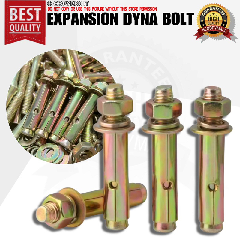 Dyna bolt/Expansion Bolt (1/4", 1/2", 3/8",5/16"5/8 ) | Shopee Philippines