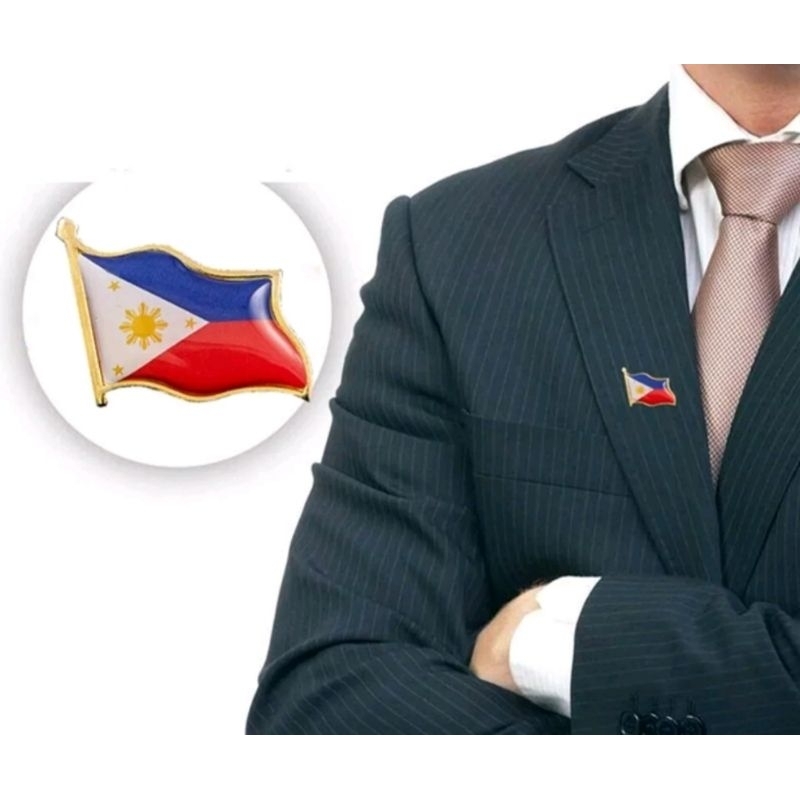 Philippine flag collar pin or lapel pin with box | Shopee Philippines