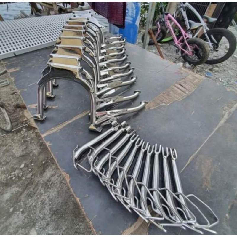 Stainless centerstand with side stand and EHE included SET for aerox V2 ...