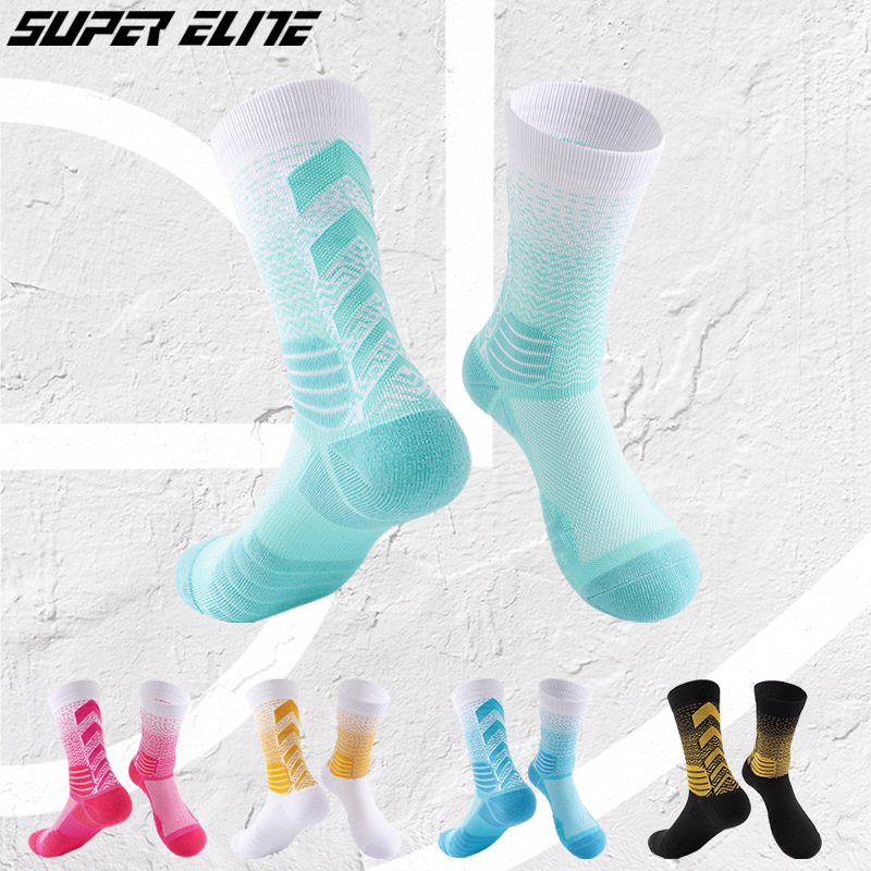 Gradient Top Court Elite Socks Shock Absorbing Sports Socks Breathable ...