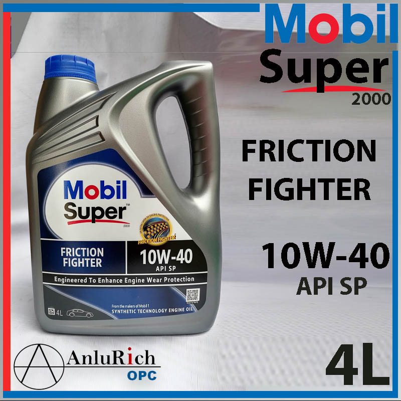 MOBIL SUPER 2000 FRICTION FIGHTER 10W-40 API SP 4L | Shopee Philippines