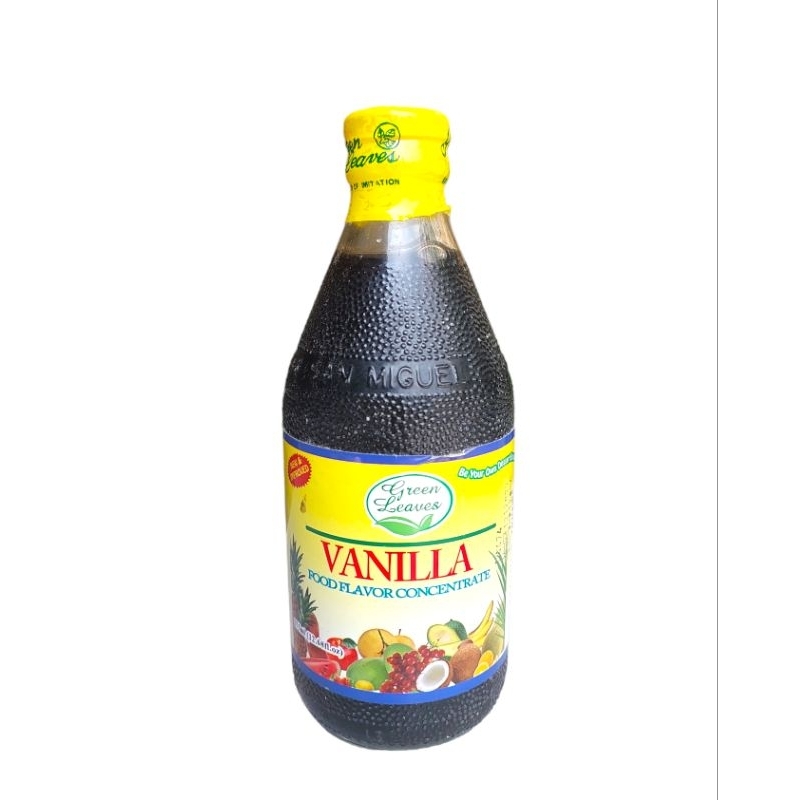 Green leaves Vanilla Food Flavor 375ml | Shopee Philippines