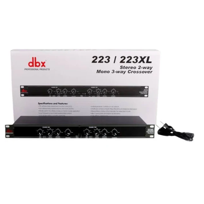dbx223XL Stereo 2-Way/Mono 3-Way Crossover with XLR Connectors | Shopee Philippines