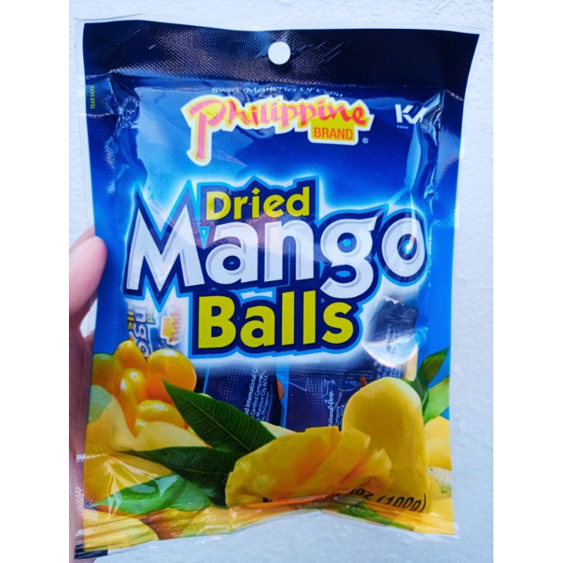 Philippine Brand "DRIED MANGO BALLS - 100G" | Shopee Philippines