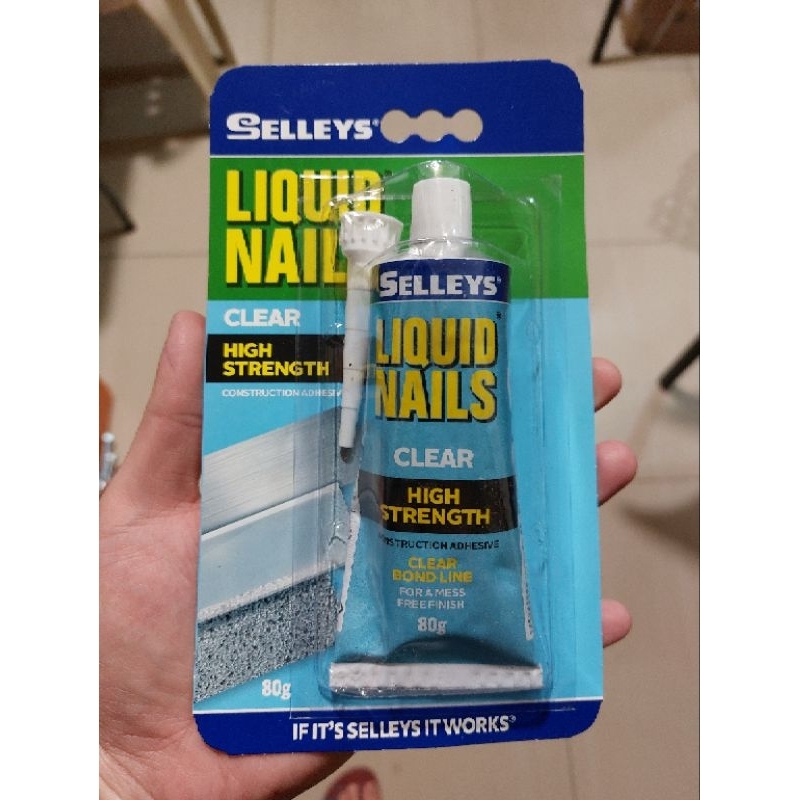 Selleys Clear Liquid Nails Small 80g No More Nail | Shopee Philippines
