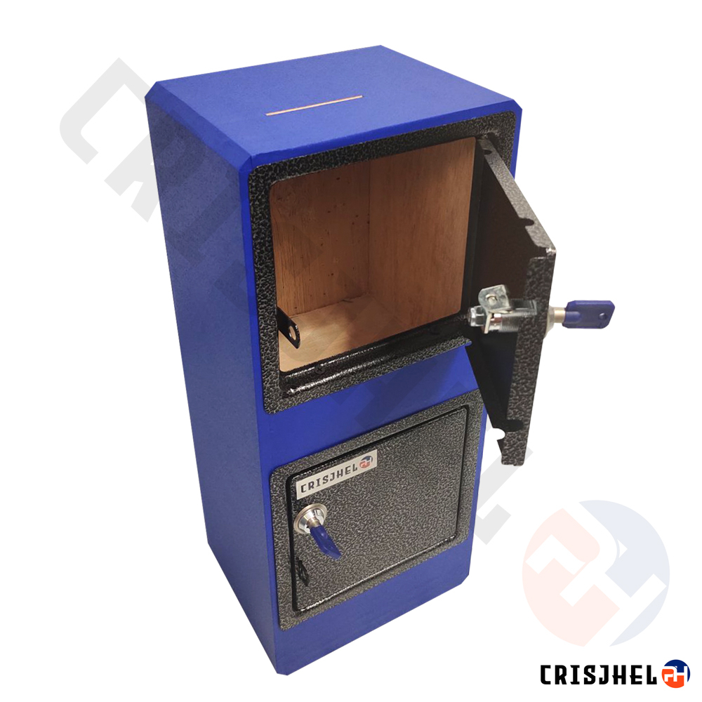 Dual Door Blue Alkansya Vault Multi Purpose Box Ipon Box Challenge 2023 ...