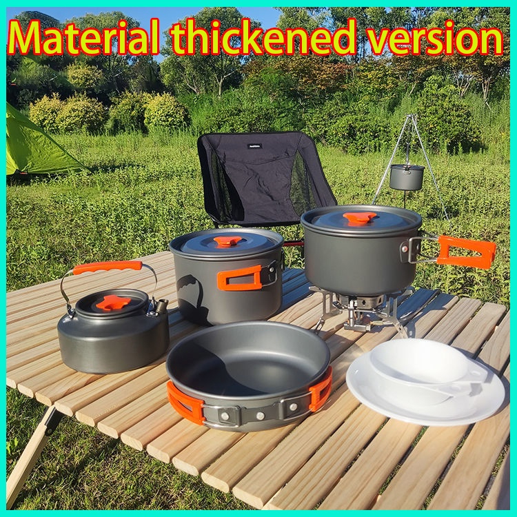 [COD]Camping Cooking Set Non stick Outdoor Cooking Set for Camping ...