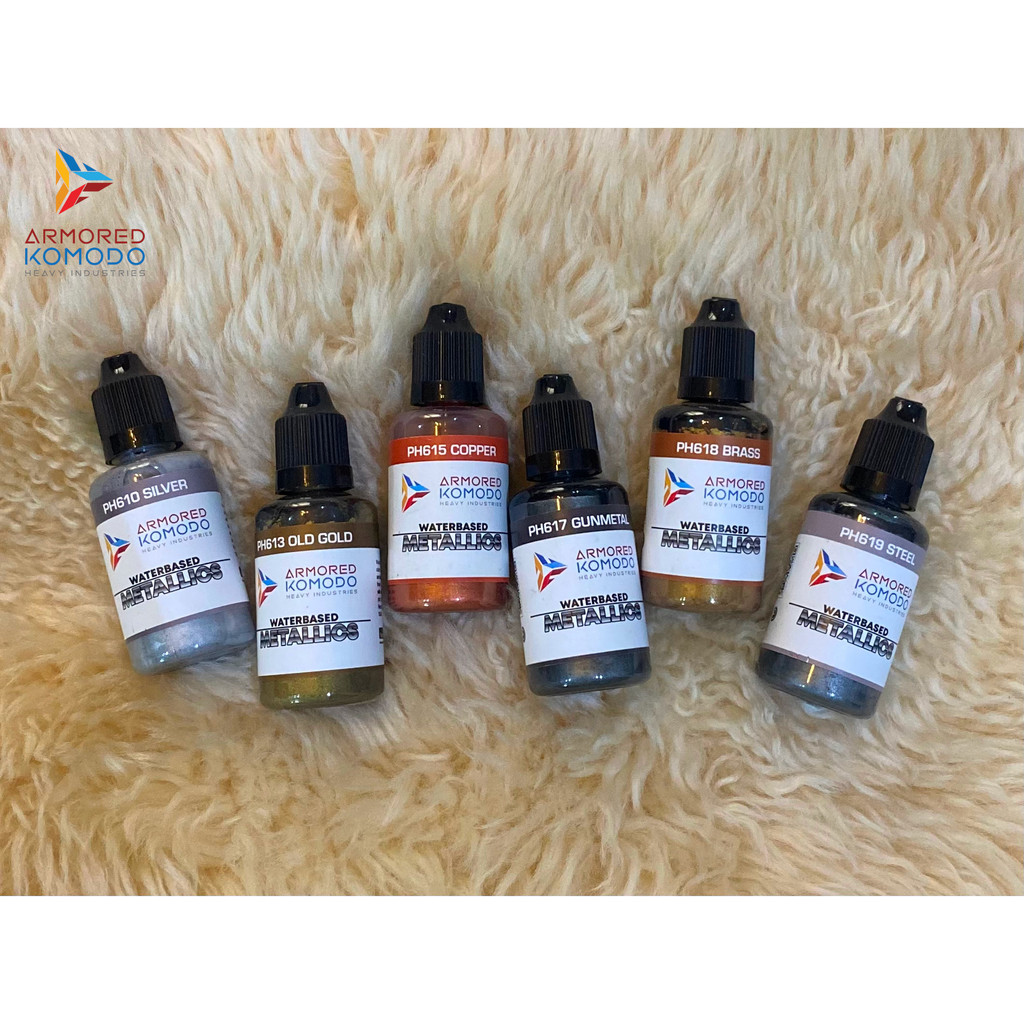 Metallic Color Set Waterbased Acrylics Set of 6 Hobby Paints | Shopee ...