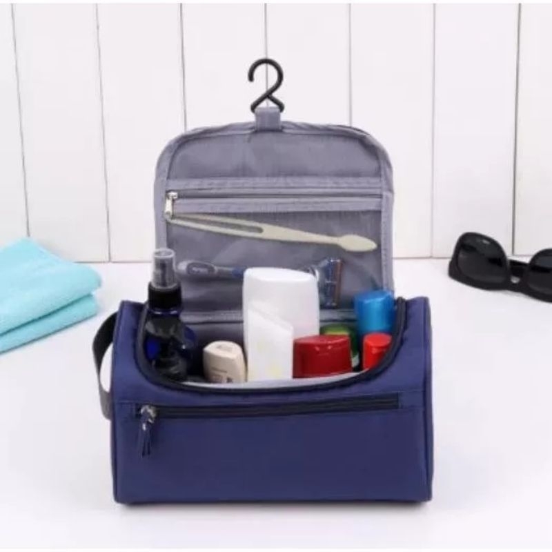 Travel large capacity makeup bag zipper man women waterproof cosmetic ...