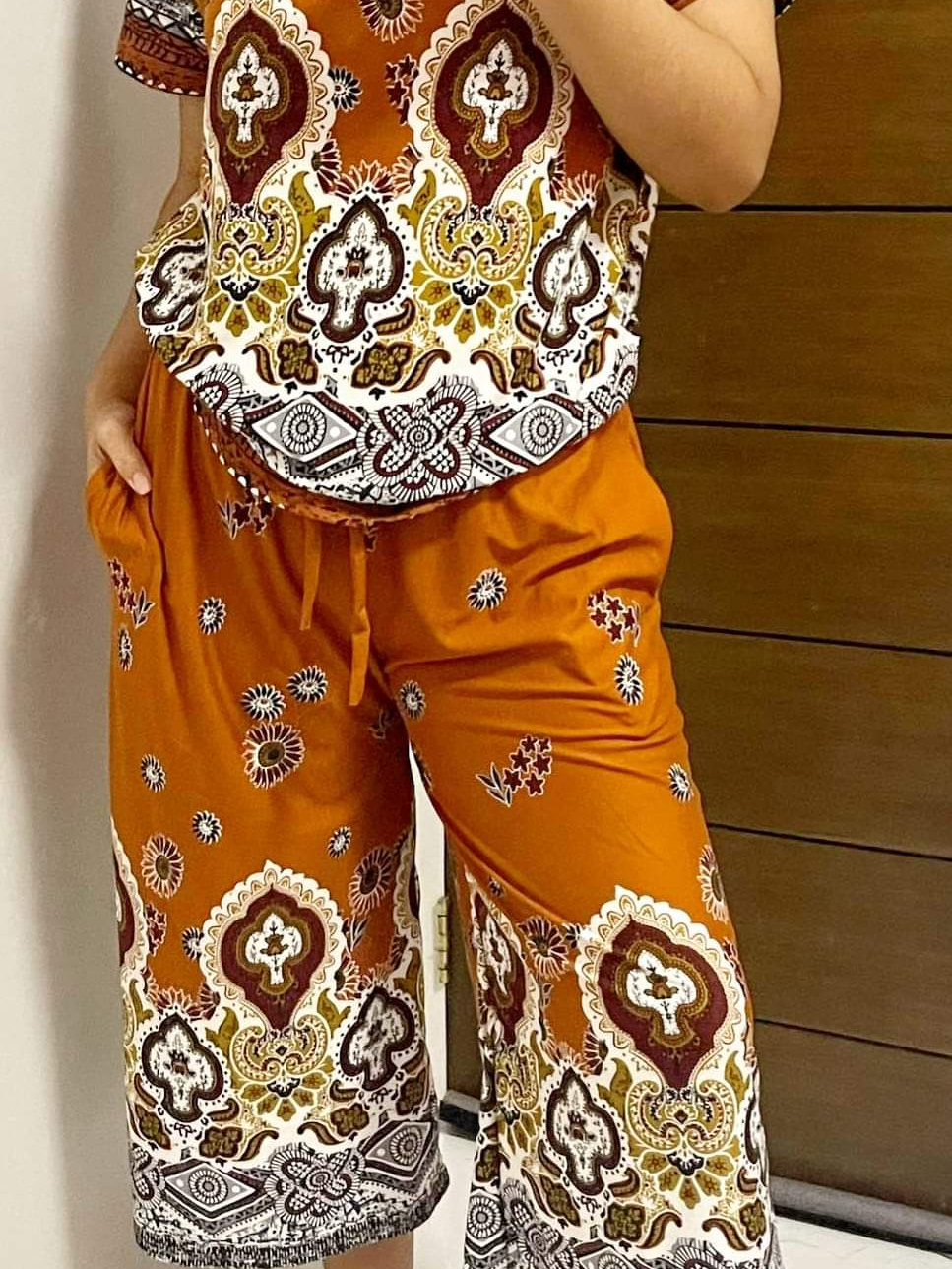 PLUS SIZE TOKONG TERNO SET SQUAREPANTS OVER SIZE WIDE LEG SENEPA TERNO ...