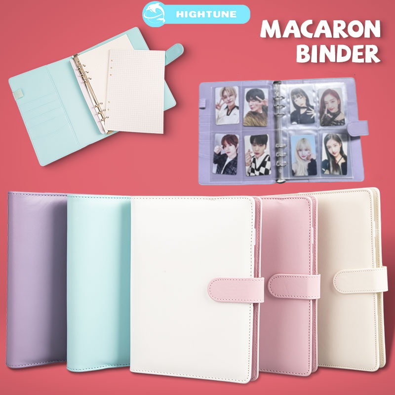 [on hand] 4pcs macaron binder a5 a6 photocard binder money organizer ...