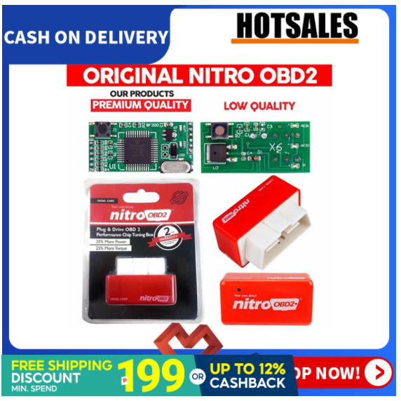 Nitro OBD2 For Diesel Cars Chip Performance Tuning Plug & Play Auto ECU ...