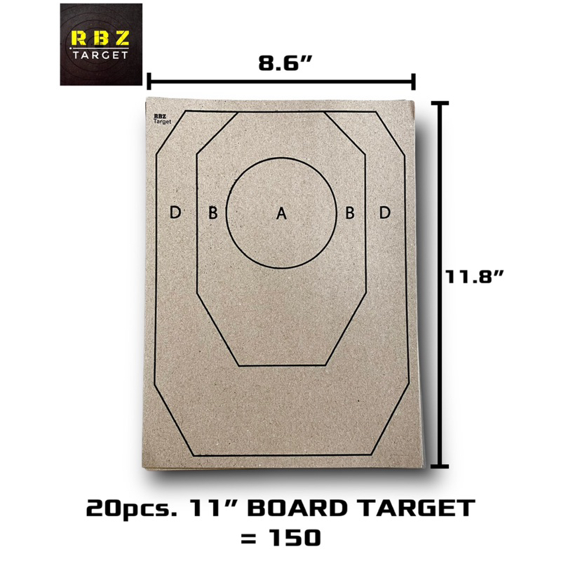 20pcs. RBZ CUSTOM TARGET SHOOTING BOARDS | Shopee Philippines