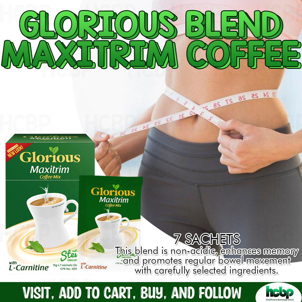 Glorious Blend Maxitrim Slimming Coffee ( 7 Sachets ) Non Acidic, No ...