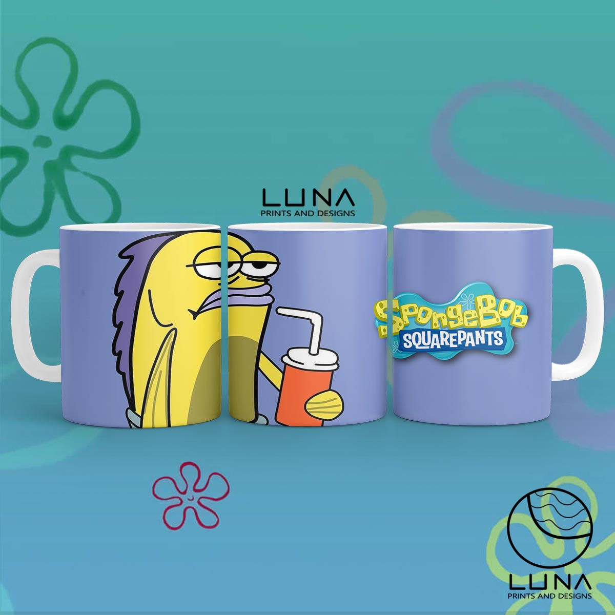 Spongebob Squarepants Mug Collection ( Mr Krabs, Squidward, Patrick ...