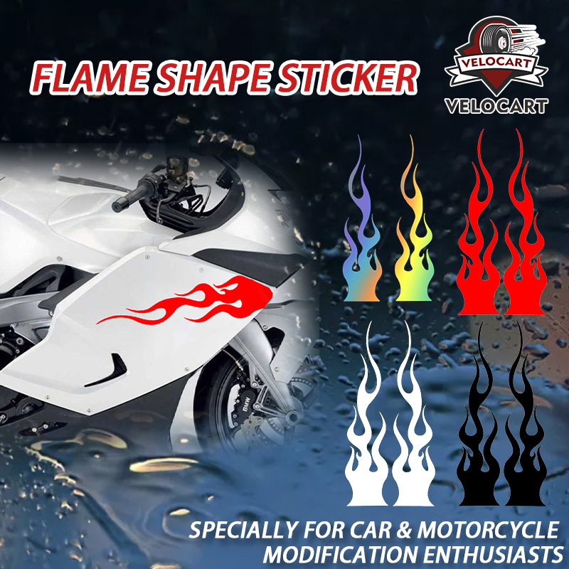Flame Styling Sticker Car Body Personalized Decoration Motorcycle ...