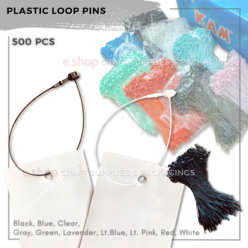 [500 PCS] Plastic Loop Pins for Tagging | Shopee Philippines