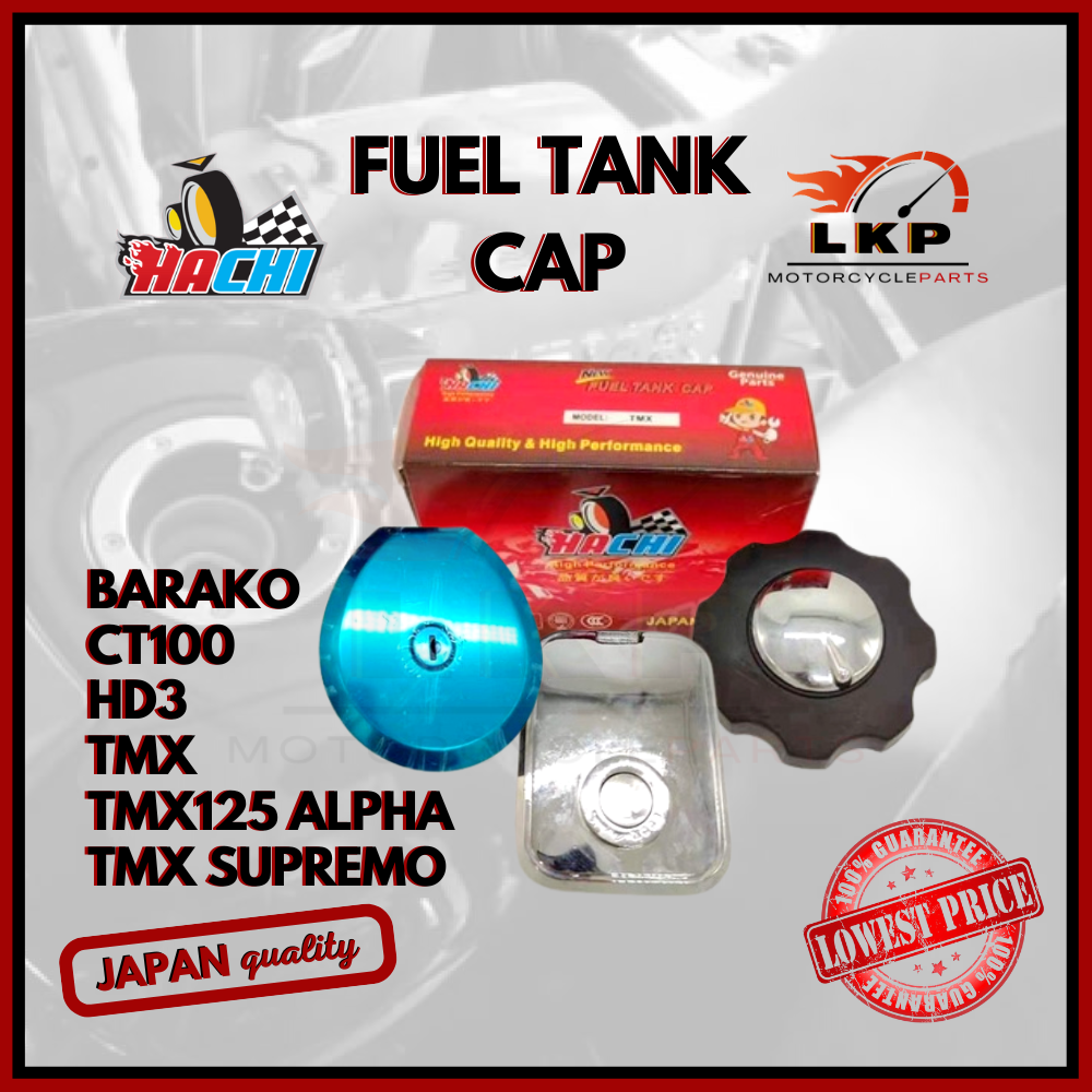 HACHI FUEL TANK CAP TMX / CT100 / BARAKO / HD3 MOTORCYCLE PARTS ...
