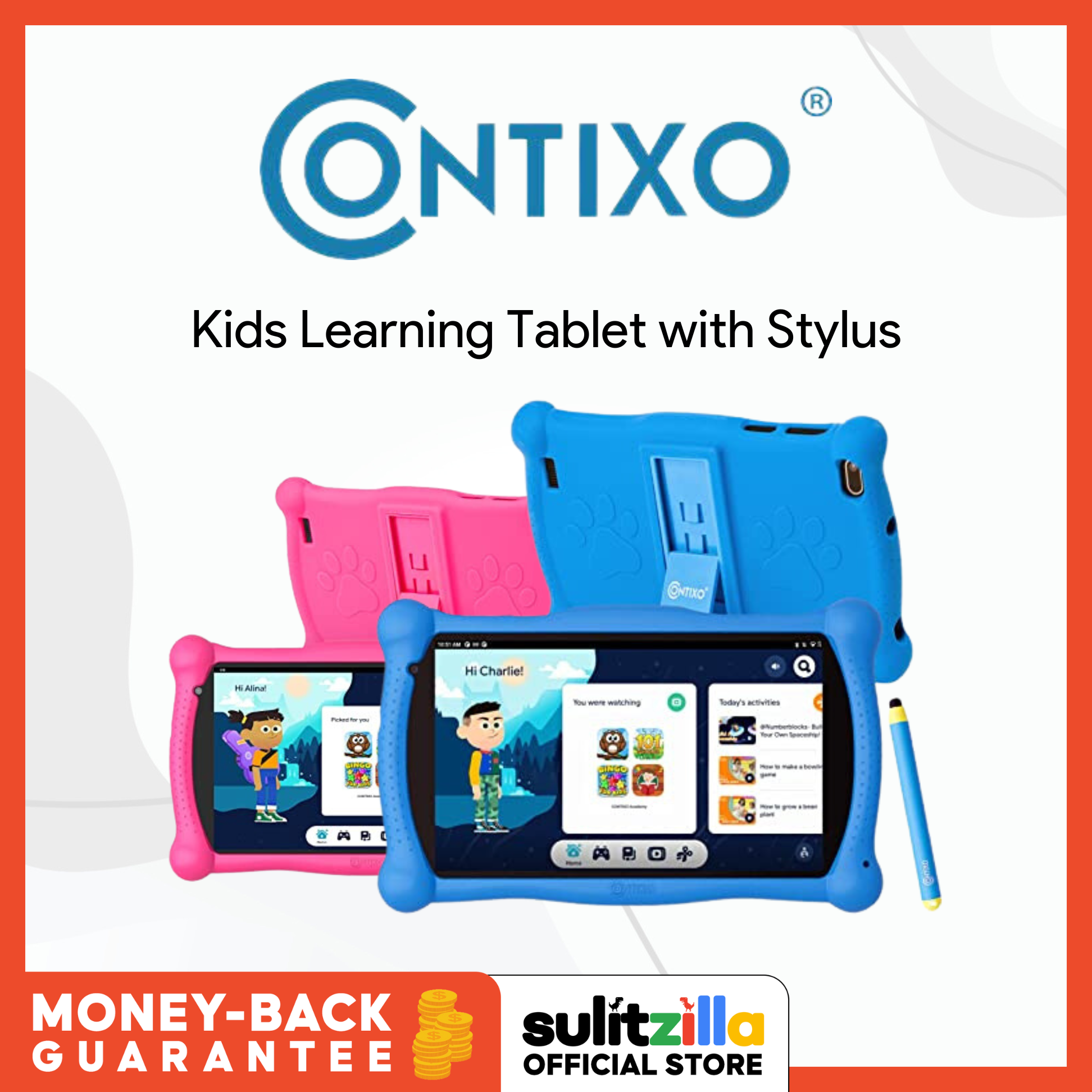 New Contixo Kids Learning Tablet with Stylus Pen & Google Kids Space ...