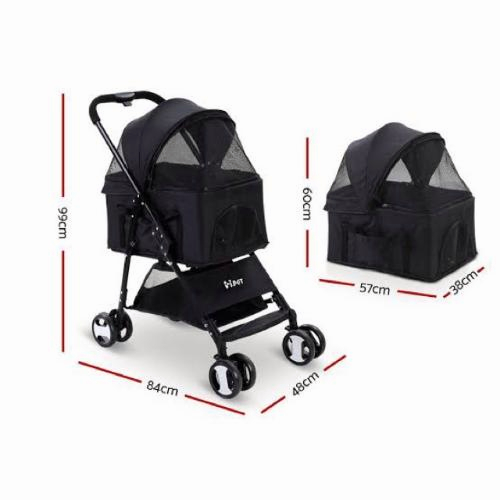 Doogo Pet Foldable Travel Stroller For Dog And Cat Accessories pet ...