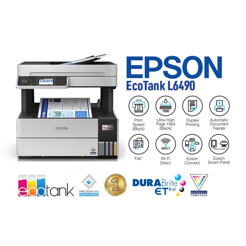 Epson EcoTank L6490 A4 Ink Tank Printer | Shopee Philippines