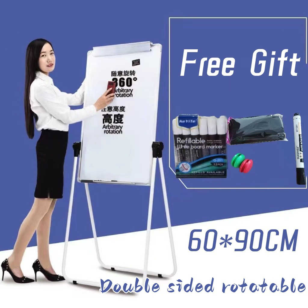 WhiteBoard 2 Sided Magnetic White Board With Stand Magnetic U-shaped ...