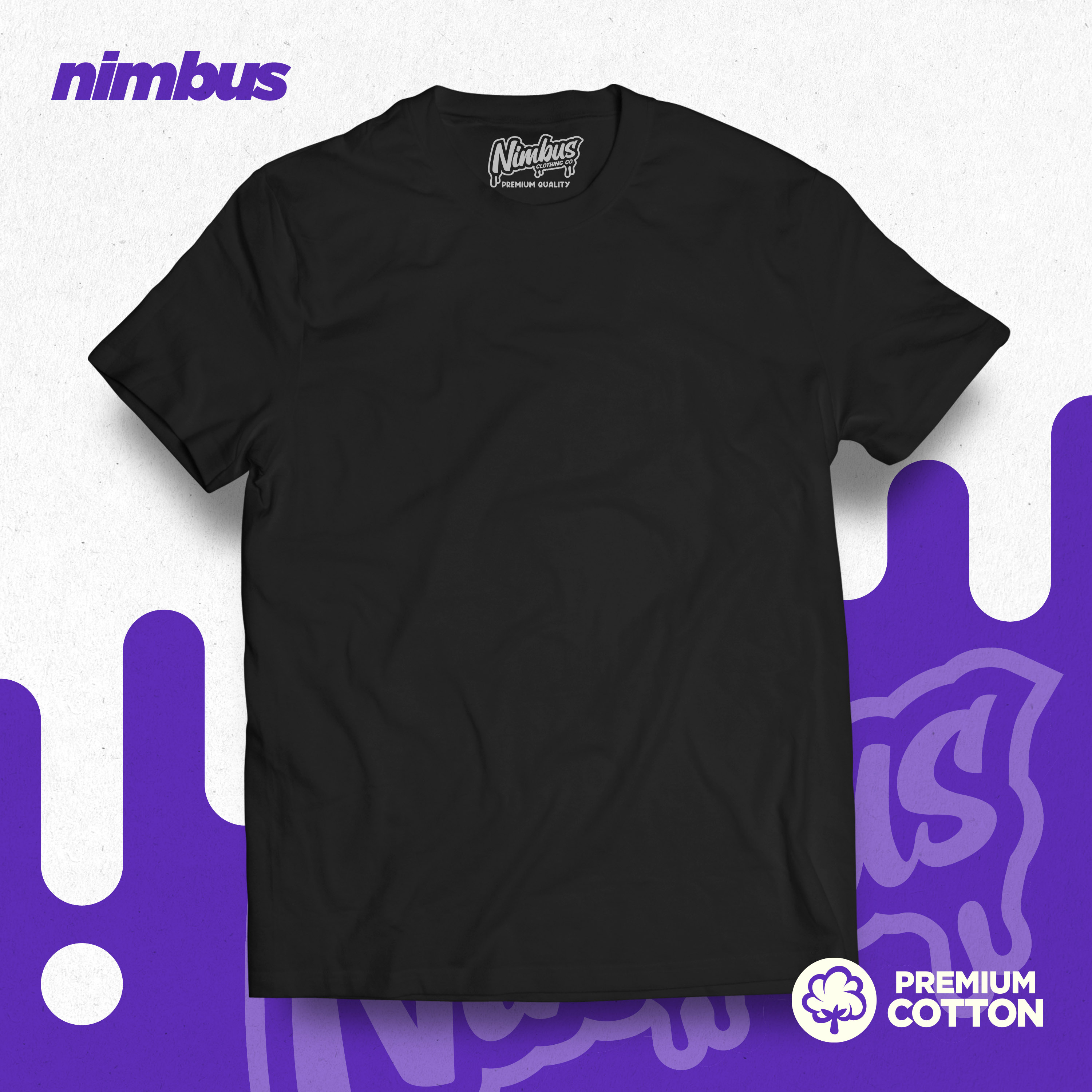 Plain T-Shirt Premium Cotton | Round Neck | Basic Wear | Nimbus ...