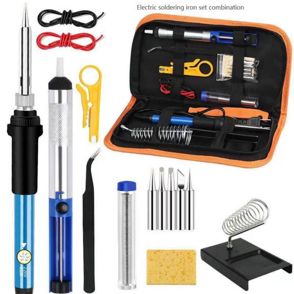 220V 60W Soldering Iron Original Set 10in1 Electric Welding Temperature ...