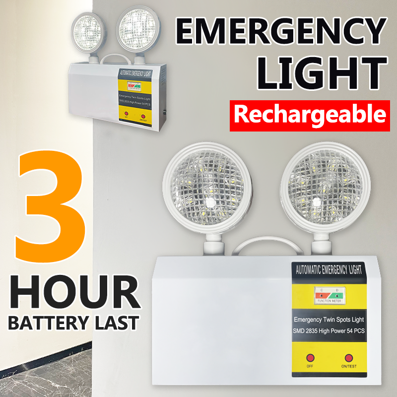 Emergency Light Rechargeable Safety Wall Light Long Endurance Bright ...