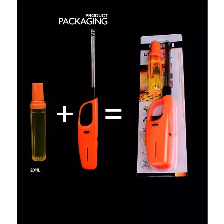 UTILITY GAS LIGHTER with FREE one butane for refill random design ...