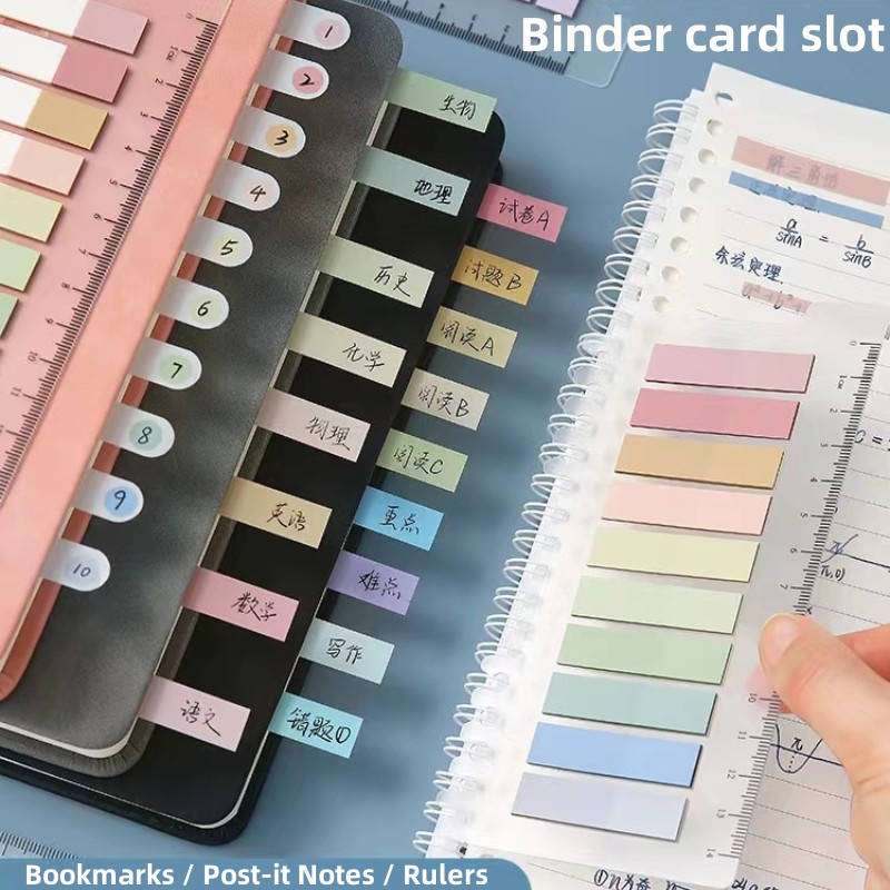 Morandi sticky notes index stickers PVC label sticker post it note mark ...