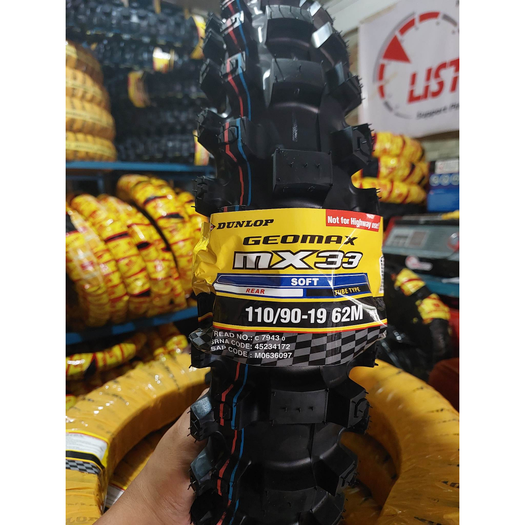 dunlop tires mx53 mx33 mx34 motocross trail off-road 110/100x18 100 ...