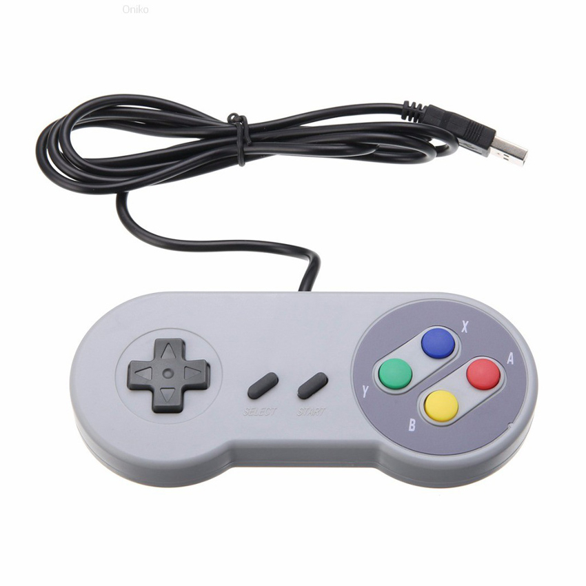 USB Gamepad Classic Famicom Controller for Super Nintendo SNES PC MAC ...