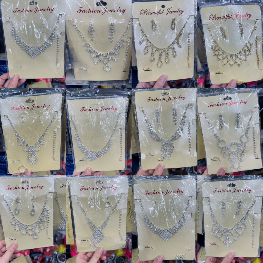 1set of fashion jewelry accessories diamond wedding jewelry set random ...