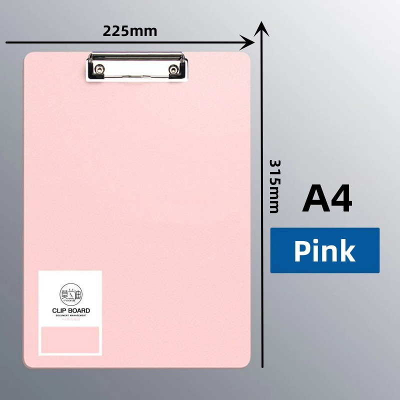 A4 Clip board Long Clip Folder Writing Pad Hard Board Clip Pad Folder ...
