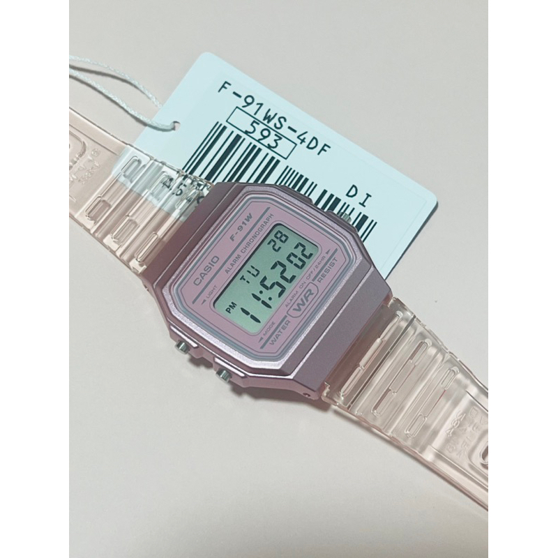 C asio F-91 WS -4 / F91 Pink Original Digital Watch | Shopee Philippines