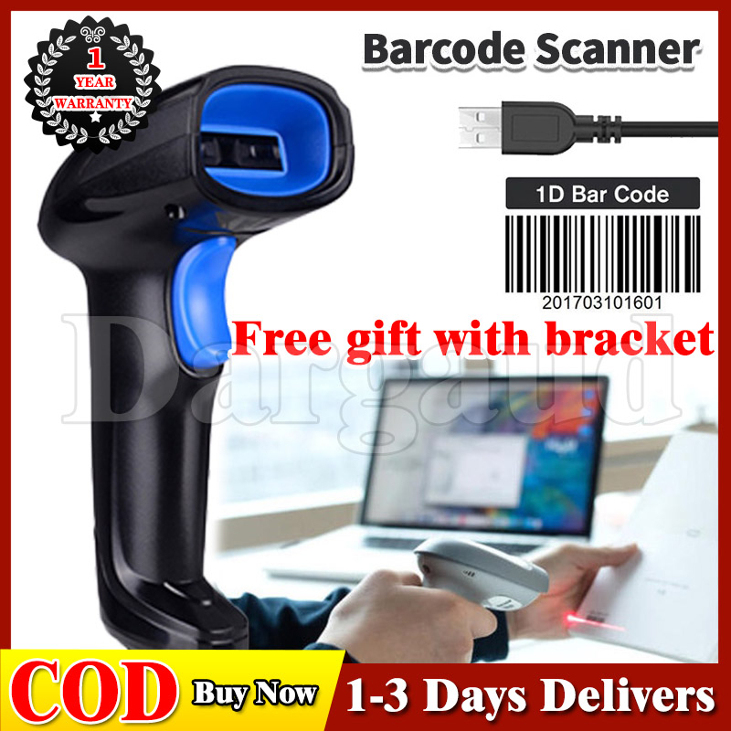 【Ready Stock】Hi-Speed 1D Laser Barcode Scanner USB Plug&play Handheld ...