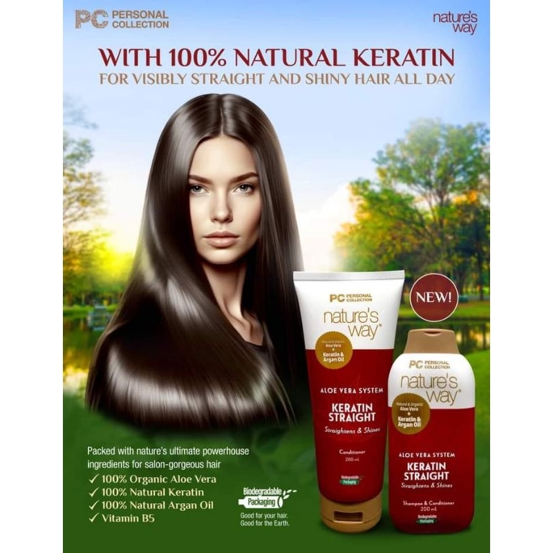 Personal Collection Nature's Way Keratin Shampoo and Conditioner 200ml ...