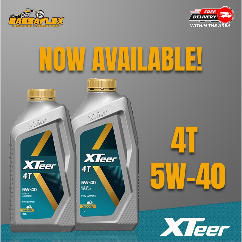 XTeer 4T Scooter 5W-40 800ml / 1 Liter | Shopee Philippines
