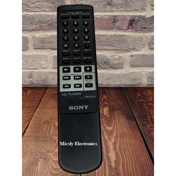 Sony CD player RM- DC41 Original Remote Control used | Shopee Philippines