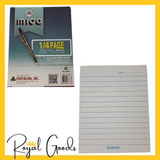 Mica Pad Papers Paper 1/4, 1/2 Crosswise, 1/2 Lengthwise, Intermediate ...