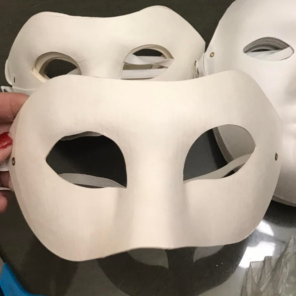 Clean White Blank Paper Mache Mask for Arts and Crafts | Shopee Philippines
