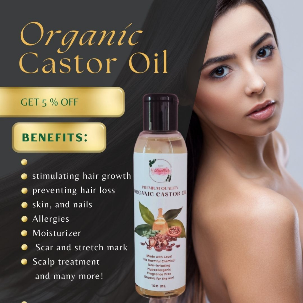 Castor Oil Cold Pressed Hair Grower moisturizer laxative pain relief ...